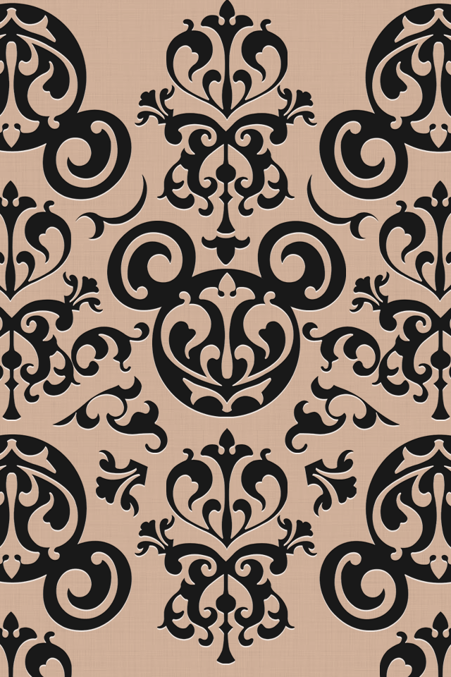 Hidden Mickey Pattern - 640x960 Wallpaper - teahub.io