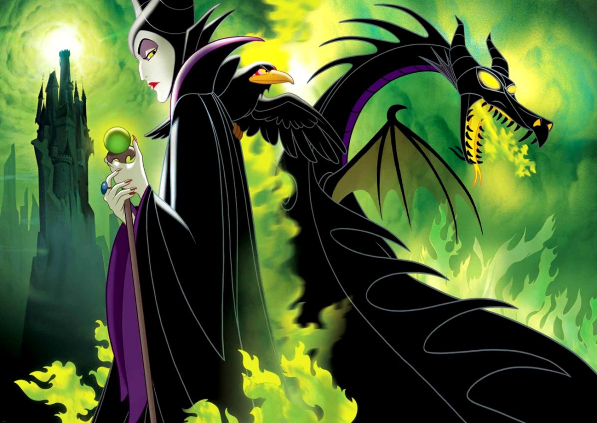Maleficent And Dragon Art - 1196x849 Wallpaper - teahub.io