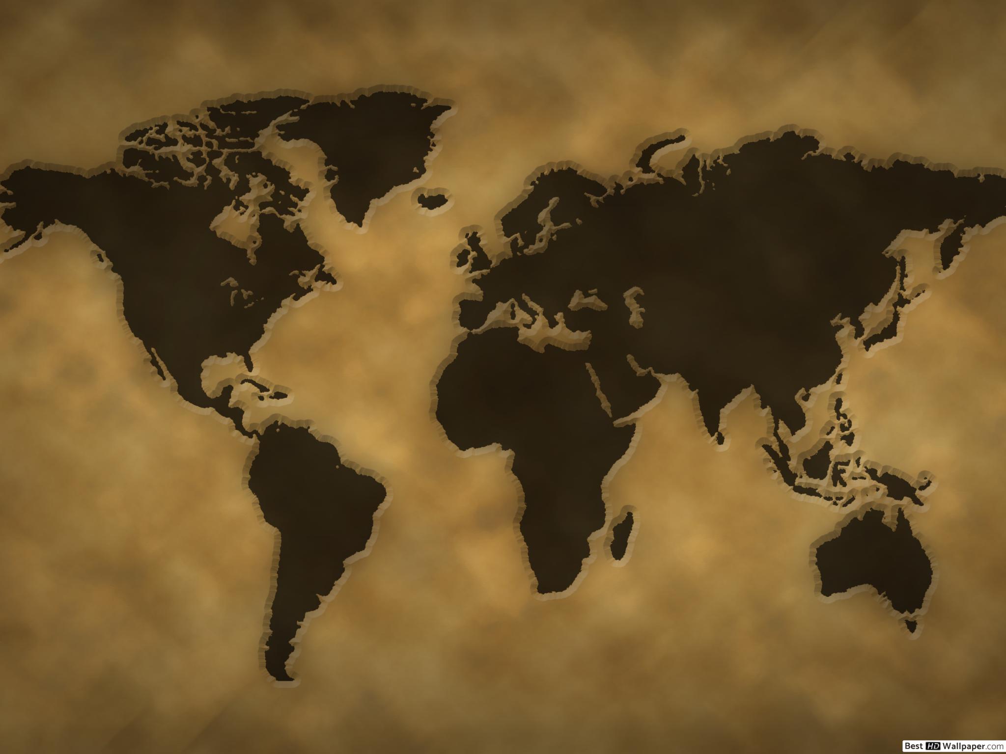 World Map 1 Colour - 2048x1536 Wallpaper - teahub.io