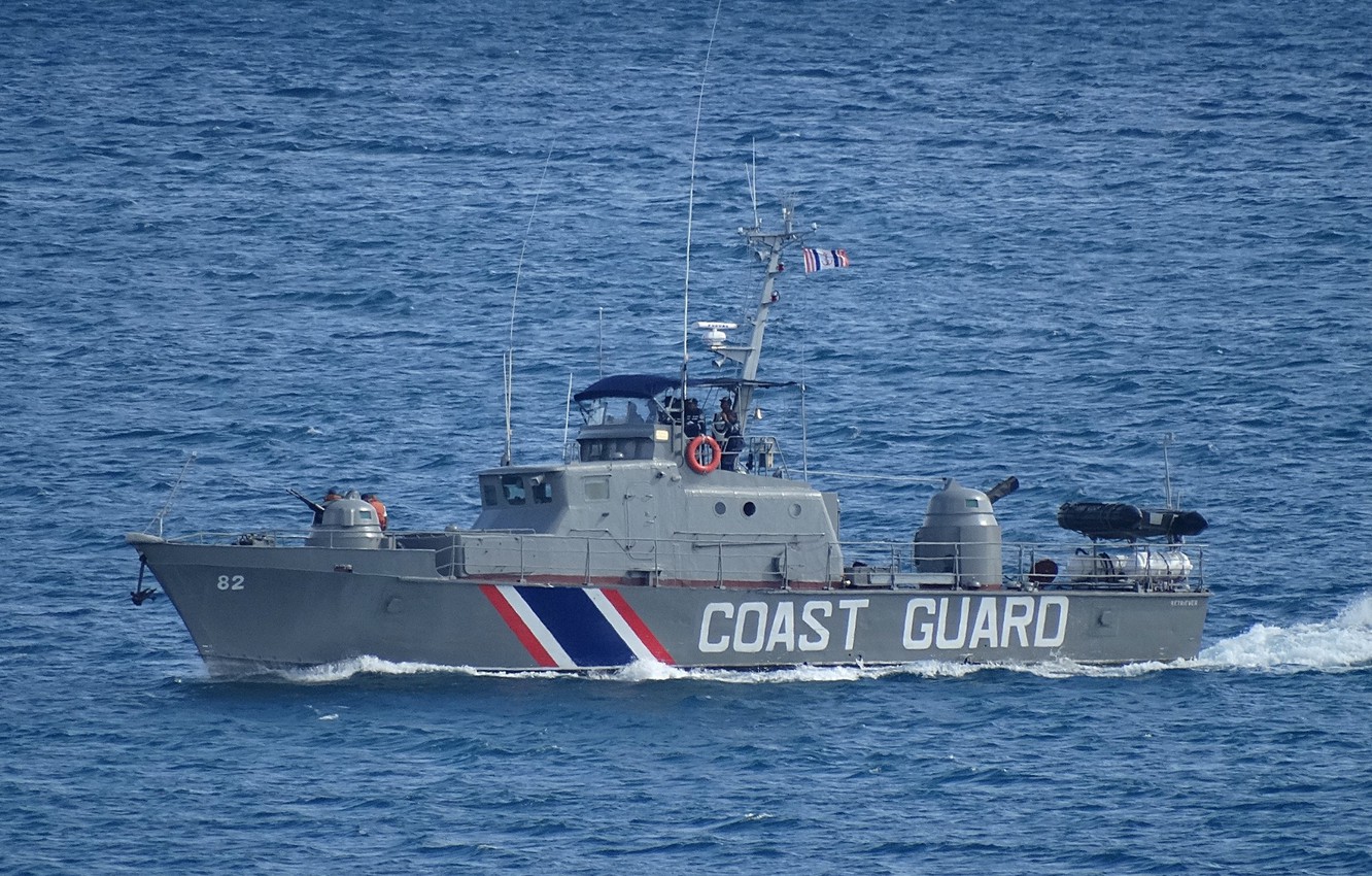 Photo Wallpaper Boat, Grif, The Coast Guard, Mauritius - Navy ...