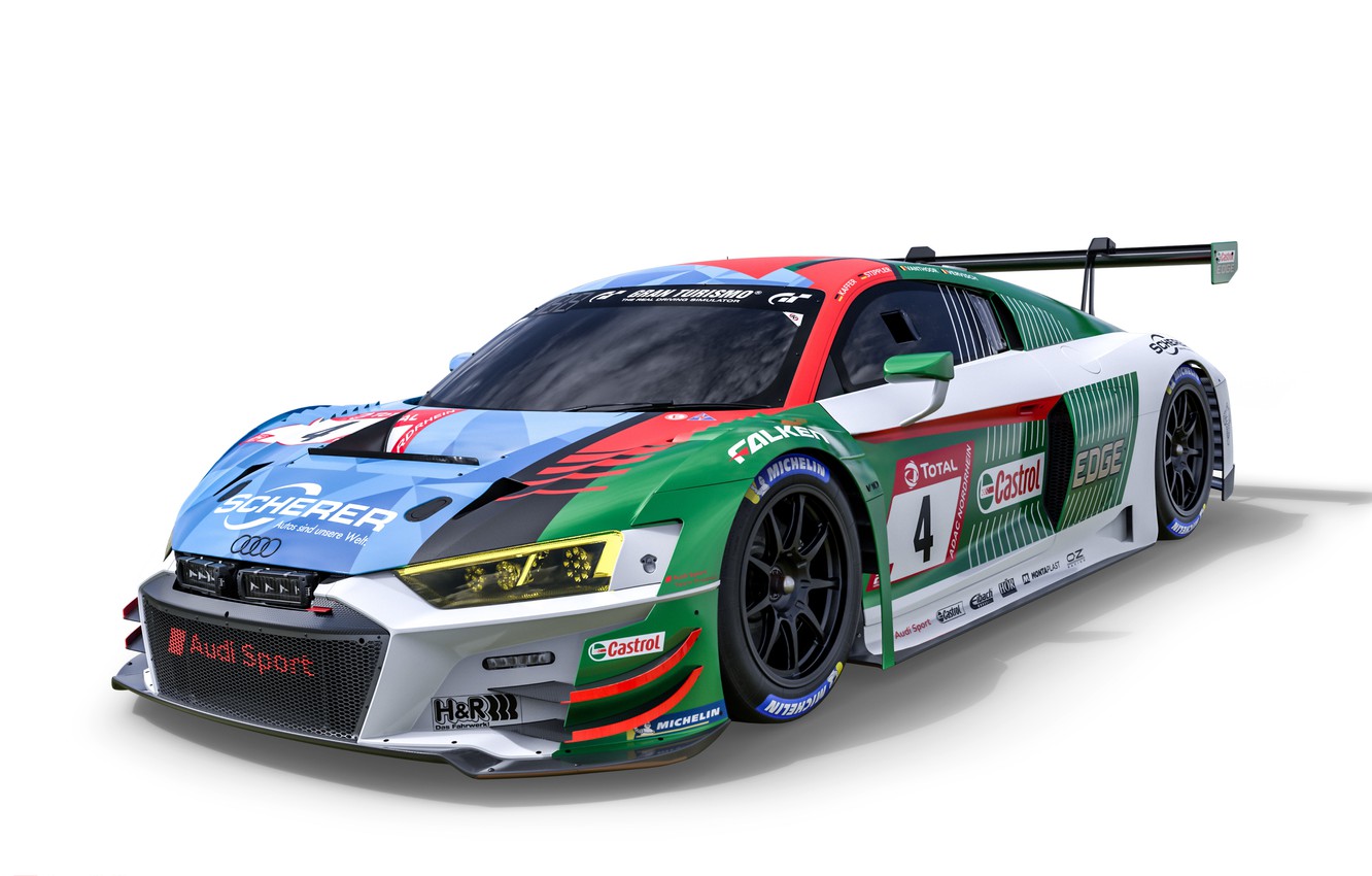 Photo Wallpaper Audi, Audi, Racing Car, Racing Car, - Audi R8 24h ...