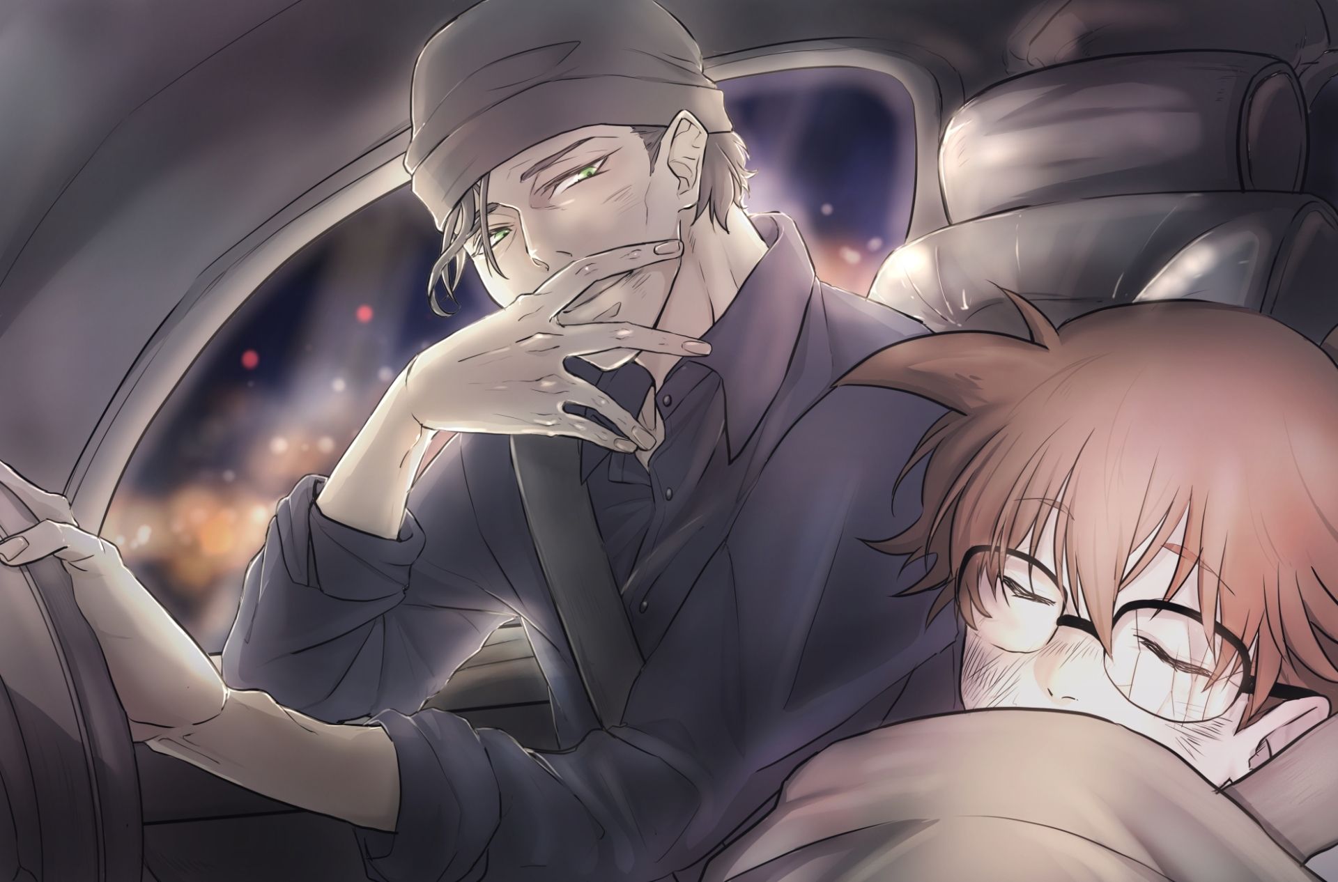 Shuichi Akai And Conan - 1920x1266 Wallpaper - teahub.io