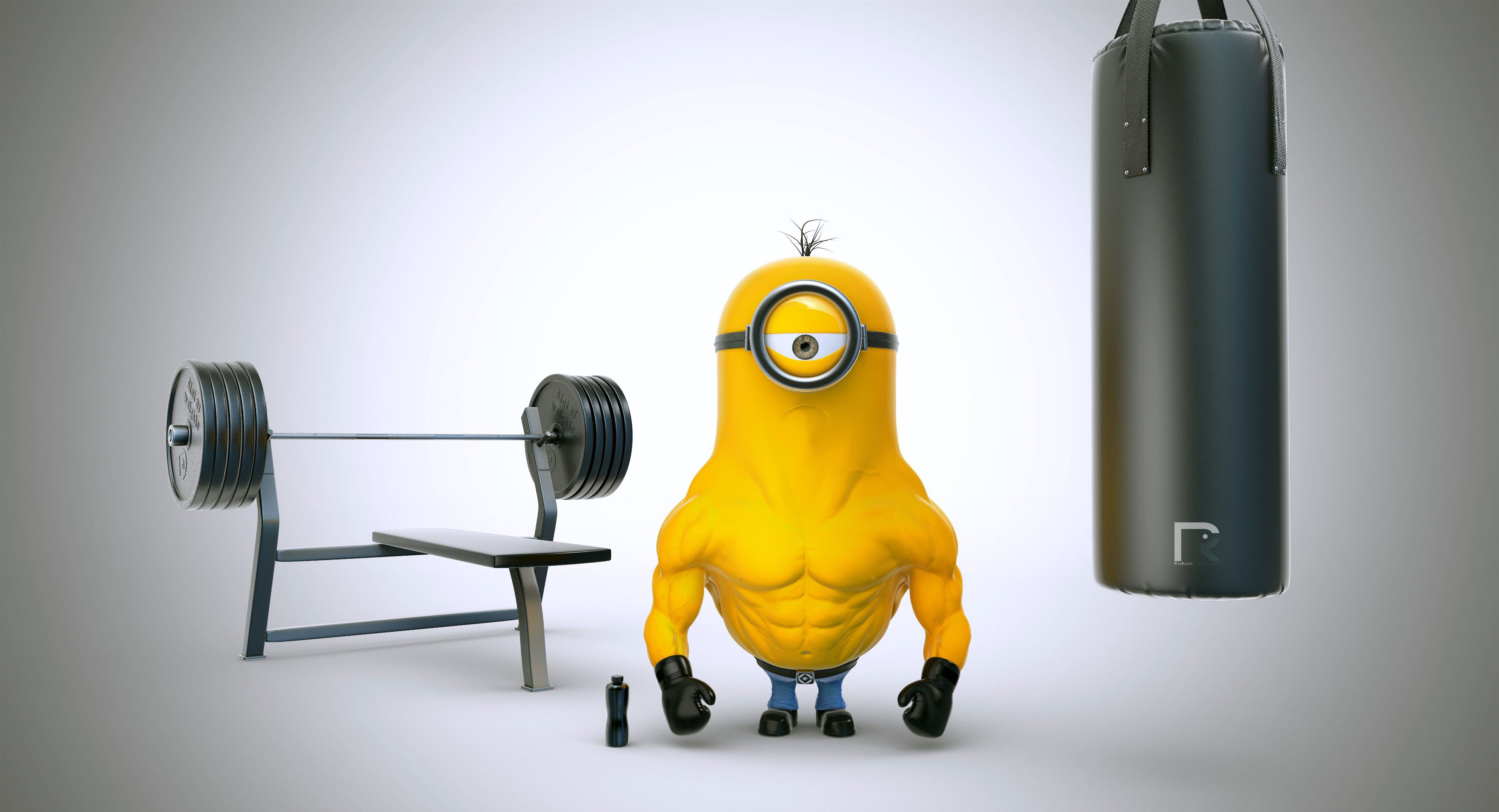 Buff Minion - 3960x2145 Wallpaper - teahub.io
