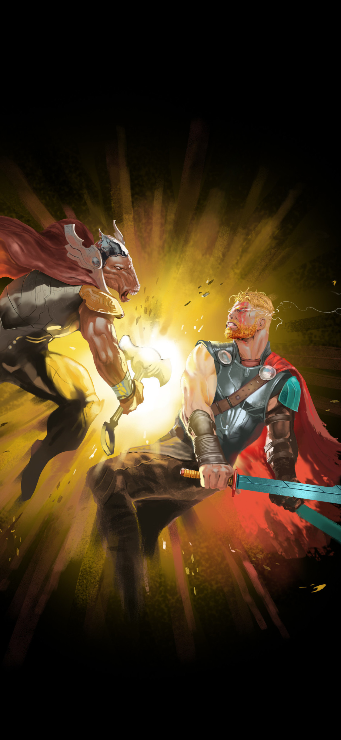Beta Ray Bill Christian Bale - 1125x2436 Wallpaper - teahub.io