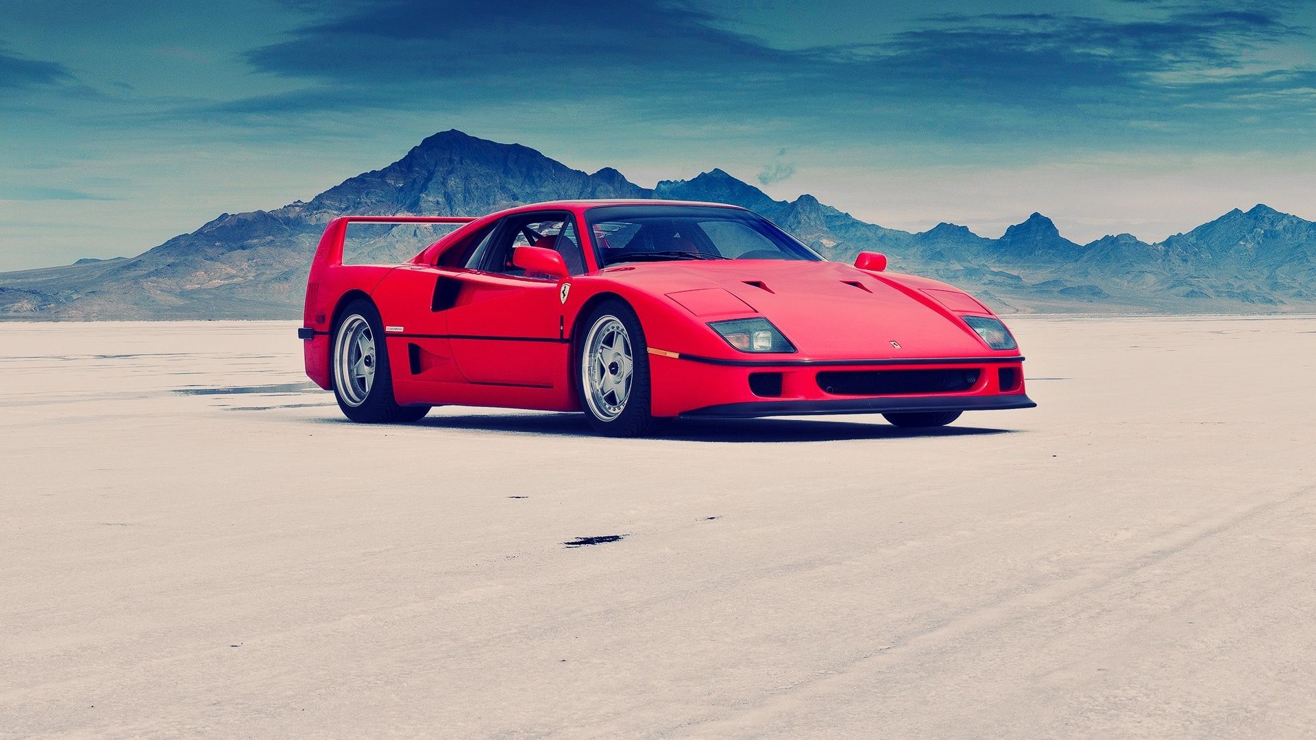 Desert View Ferrari F40 Red Color - Ferrari F40 - 1920x1080 Wallpaper ...