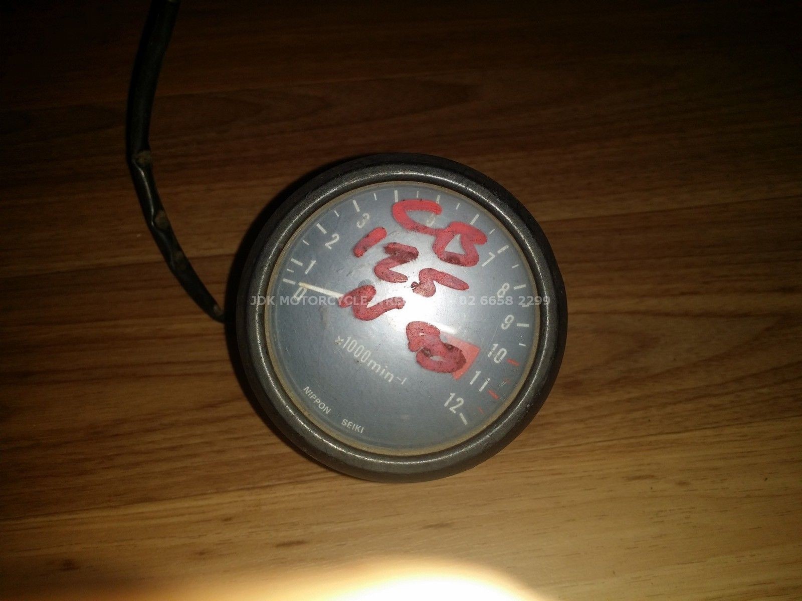 Tacho Unit Rev Counter Dial Clock Honda Cb125 Cb 125 - Circle ...