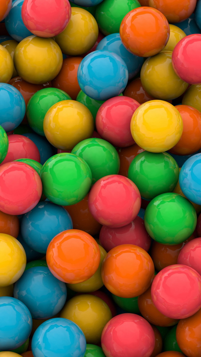 Colorful 3d Balls Iphone Wallpaper Resolution - 640x1136 Wallpaper ...