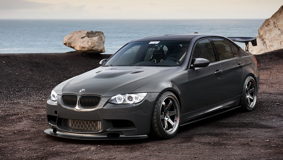 E90, 3 Series, Black, Sea, Cliff, Bmw, 335i, Bmw Desktop - Basık Araba ...