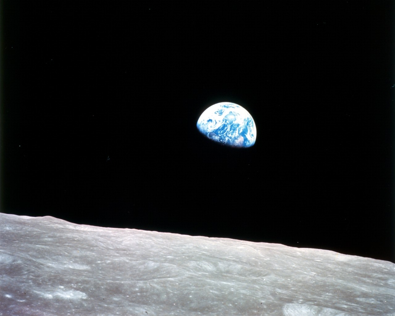 Earthrise - Earth Rise Apollo 8 - 1280x1024 Wallpaper - teahub.io