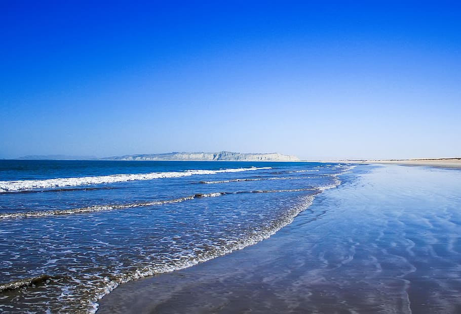 Pakistan, Ormara, Coast, Shore, Sand, Mountains, Calm, - Beach Ridge ...