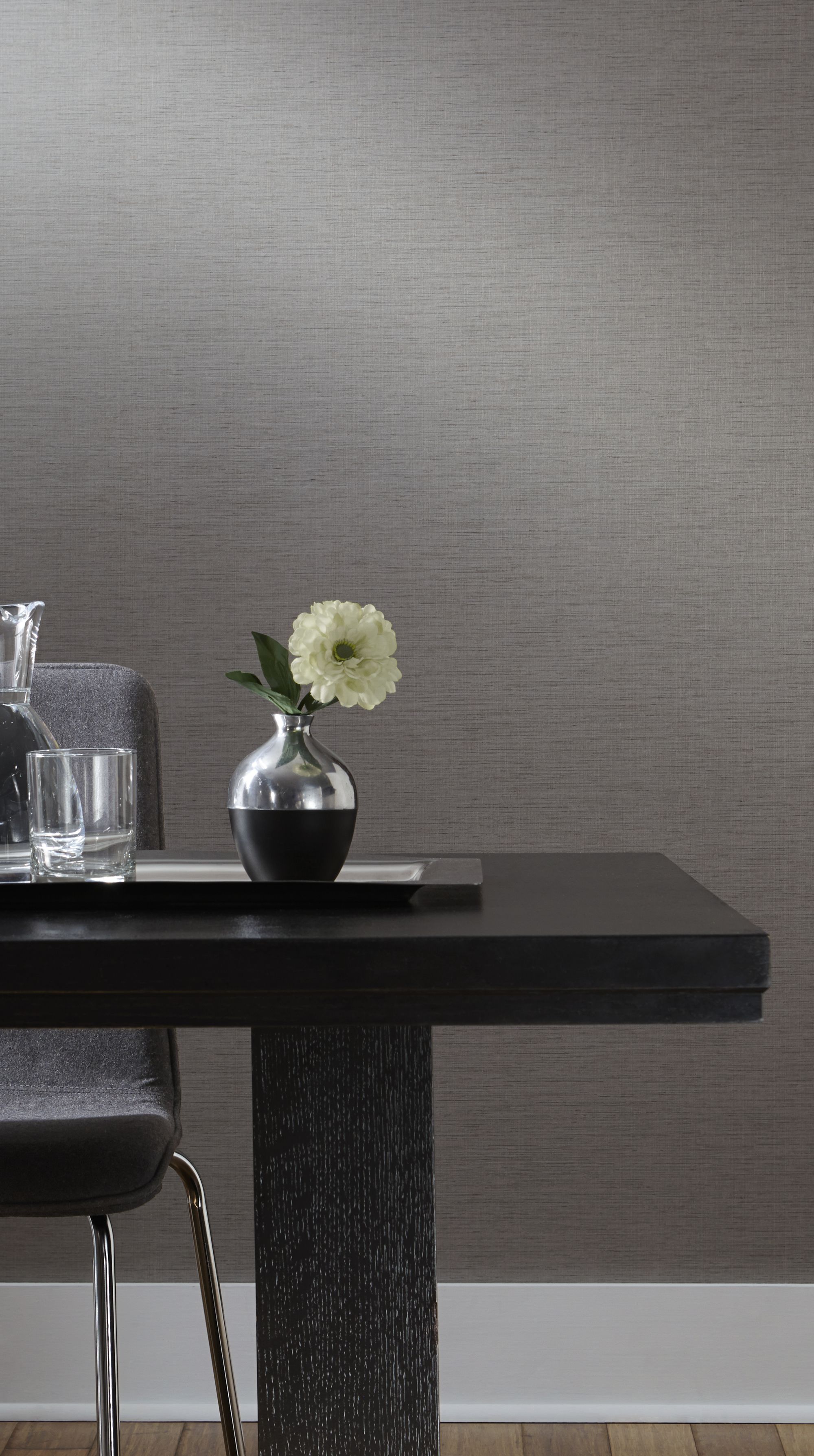 Linen Look Wallpaper In Room - 2000x3578 Wallpaper - teahub.io
