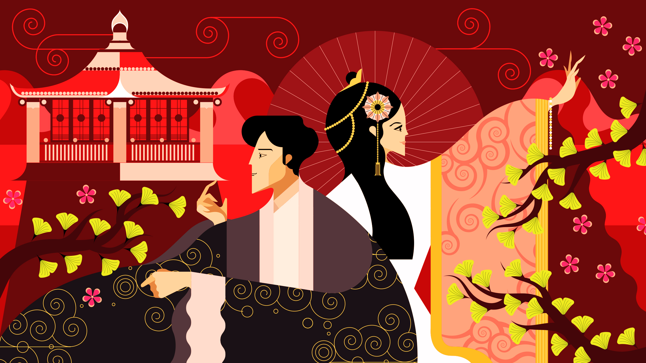 Design Hanfu Draw - 2560x1440 Wallpaper - teahub.io