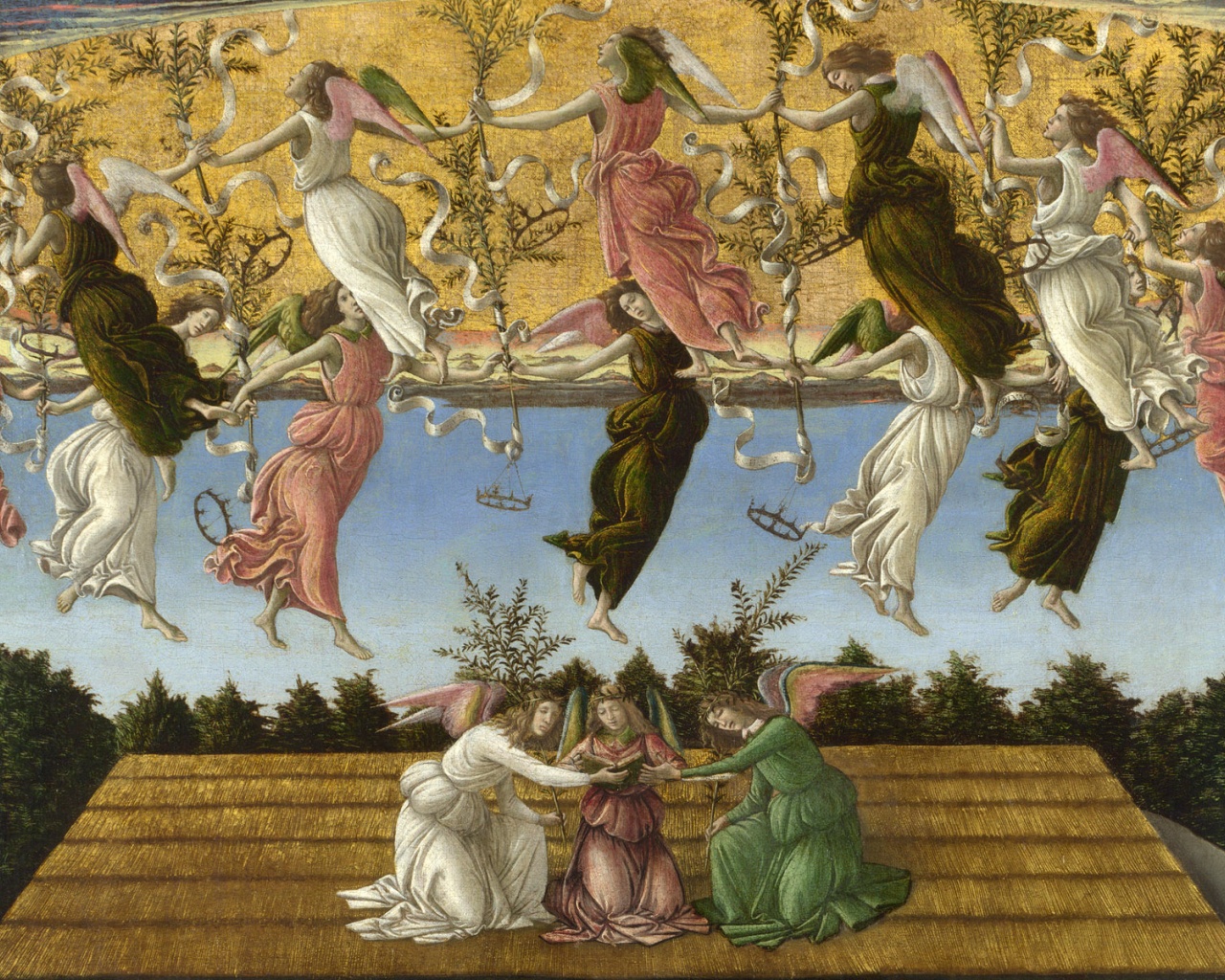National Gallery Mystic Nativity - 1280x1024 Wallpaper - teahub.io