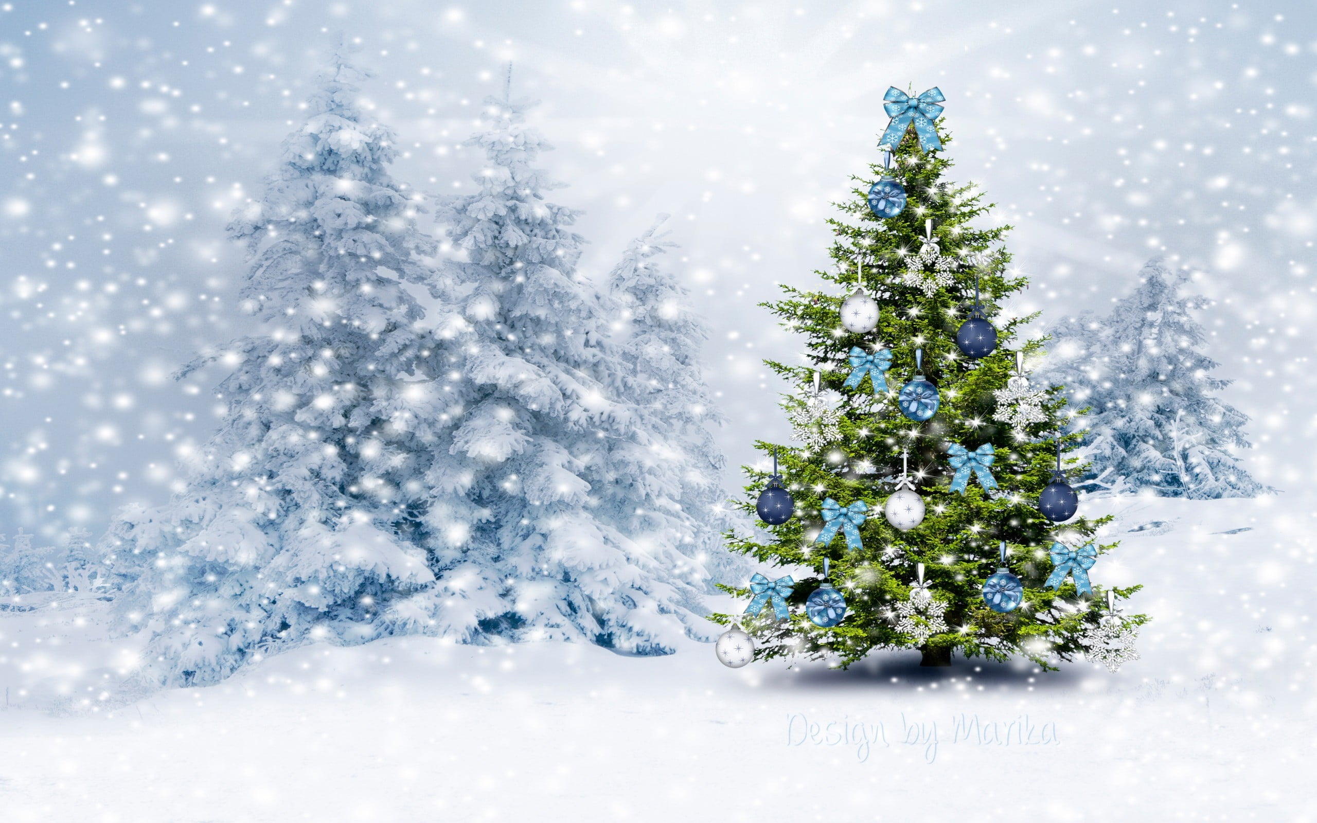Green Christmas Wallpaper - 2560x1600 Wallpaper - teahub.io