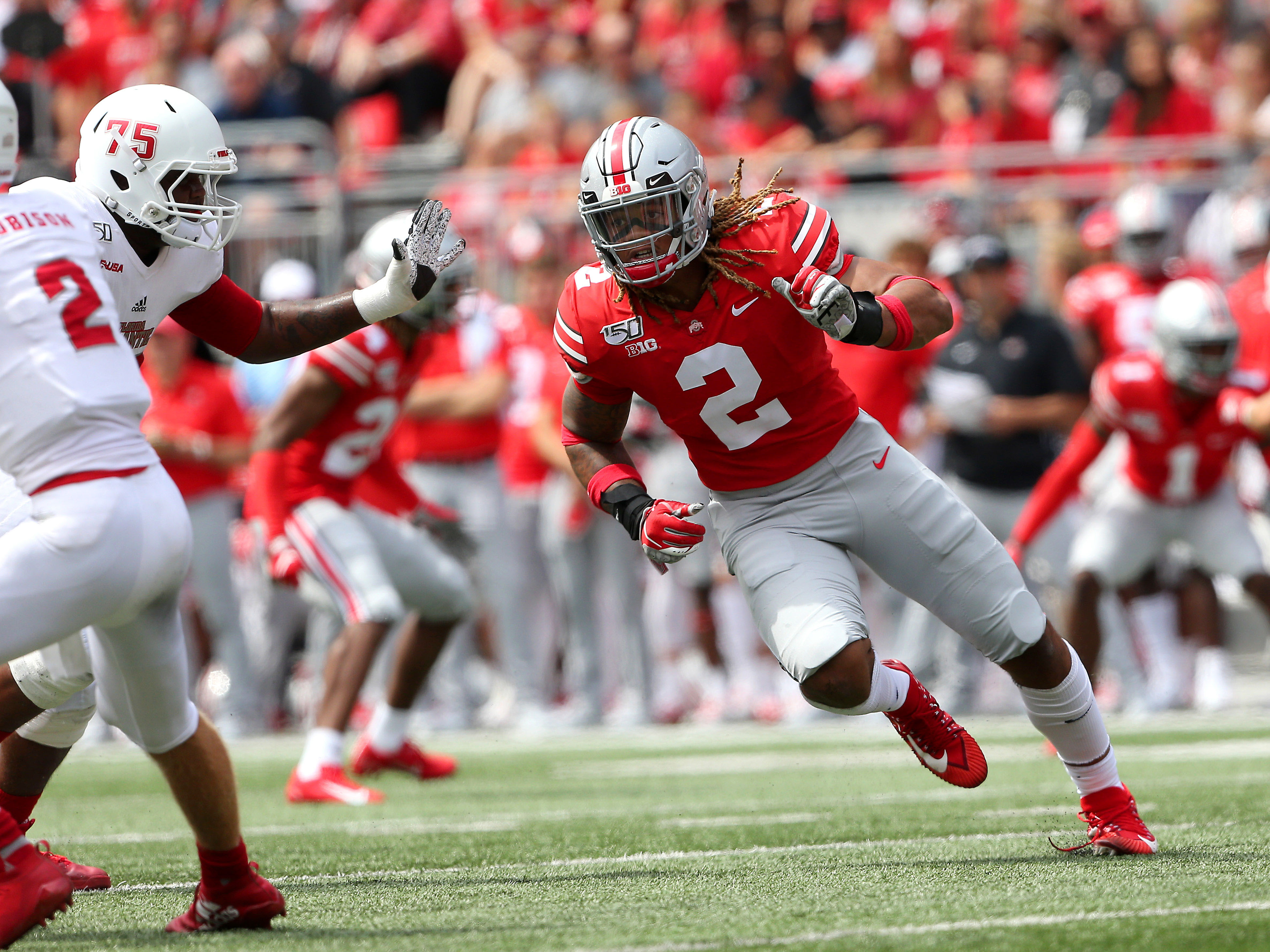Chase Young Ohio State Football - 3893x2919 Wallpaper - teahub.io