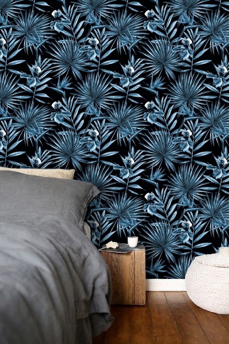 Inky Blue Wall - 794x1191 Wallpaper - teahub.io