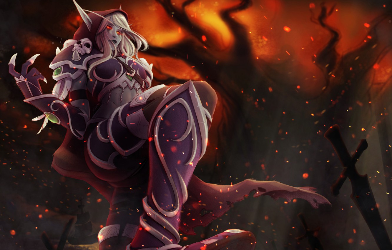 Photo Wallpaper Wow, Blizzard, Art, World Of Warcraft, - Sylvanas ... Photo Wallpaper Wow, Blizzard, Art, World Of Warcraft, - Sylvanas ...