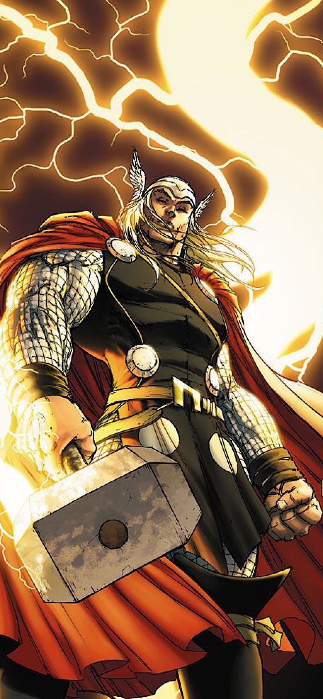 Thor Full Power Marvel - 1125x2436 Wallpaper - teahub.io