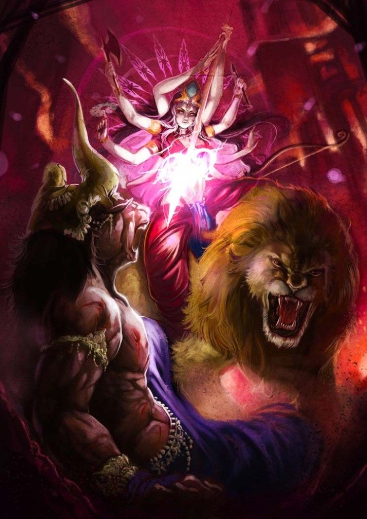 Angry Durga Maa - 724x1024 Wallpaper - teahub.io