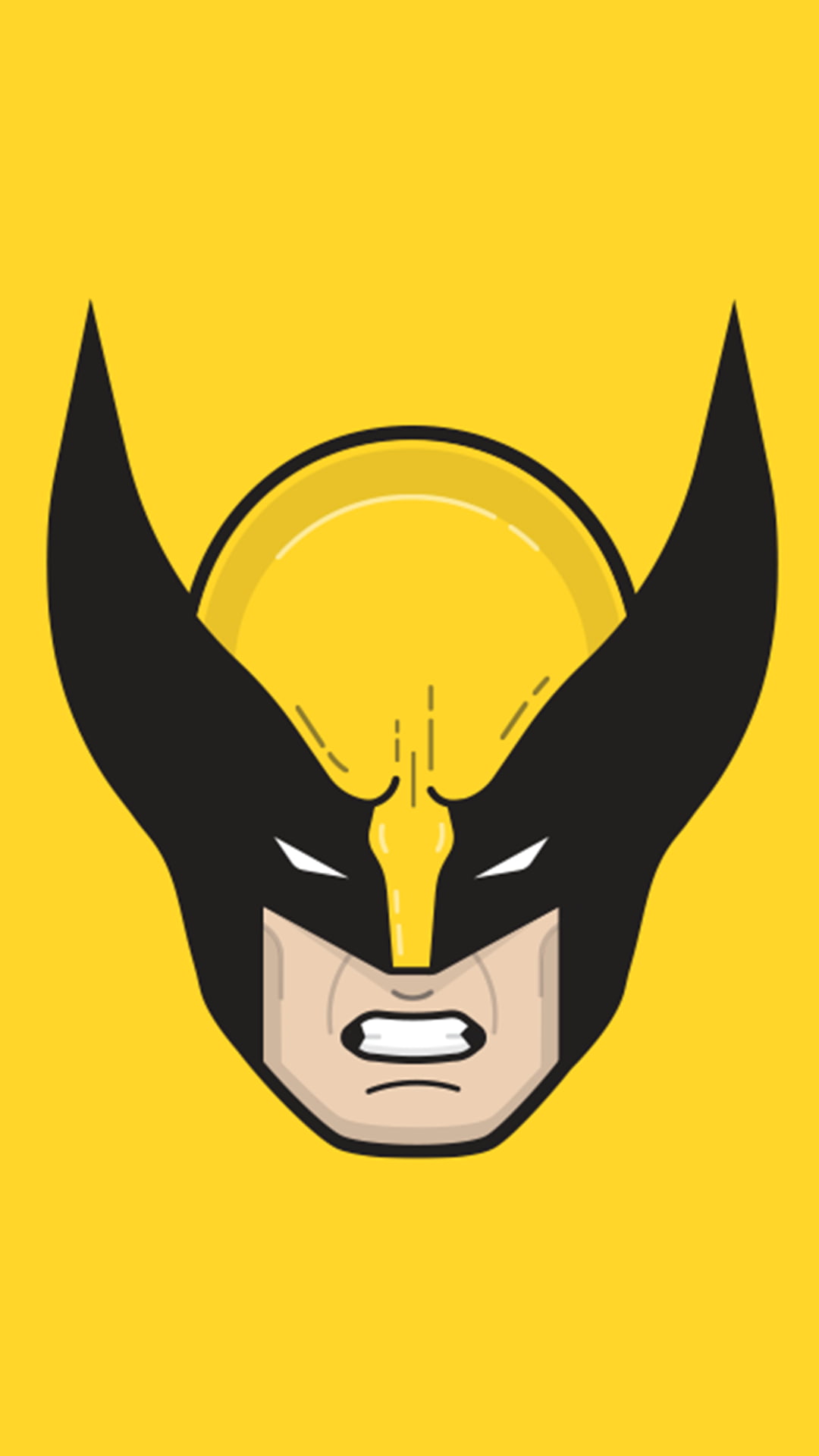 Wolverine Illustration, Superhero, Yellow, Colored - 728x1294 Wallpaper ...