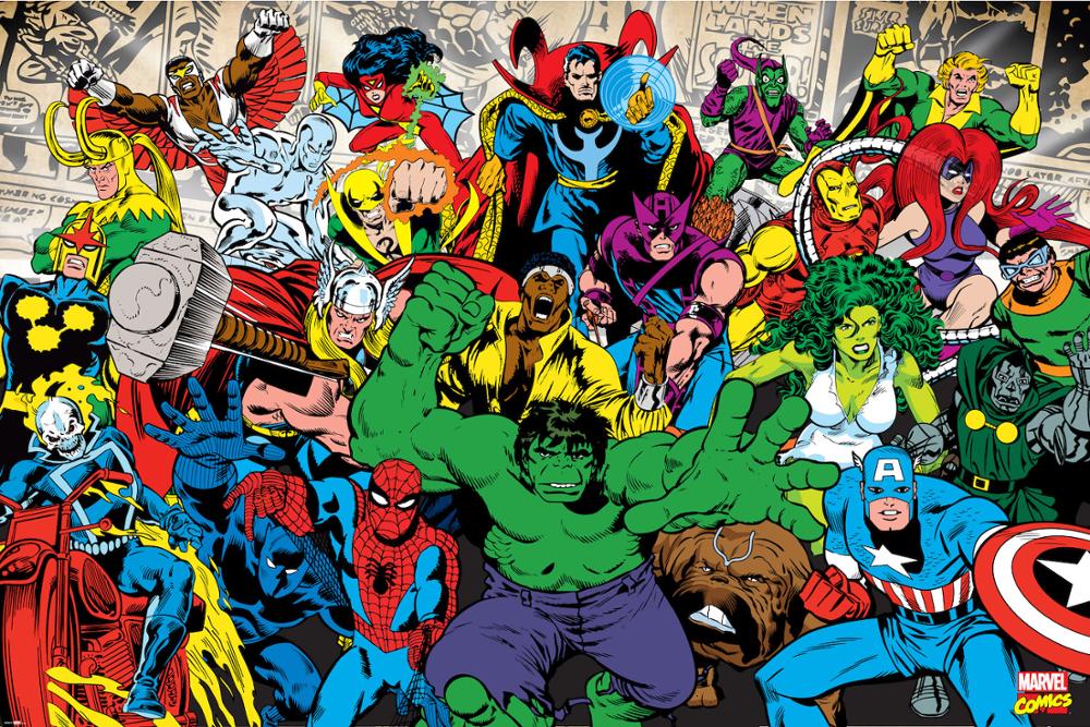 Marvel Characters In One - 1000x667 Wallpaper - teahub.io