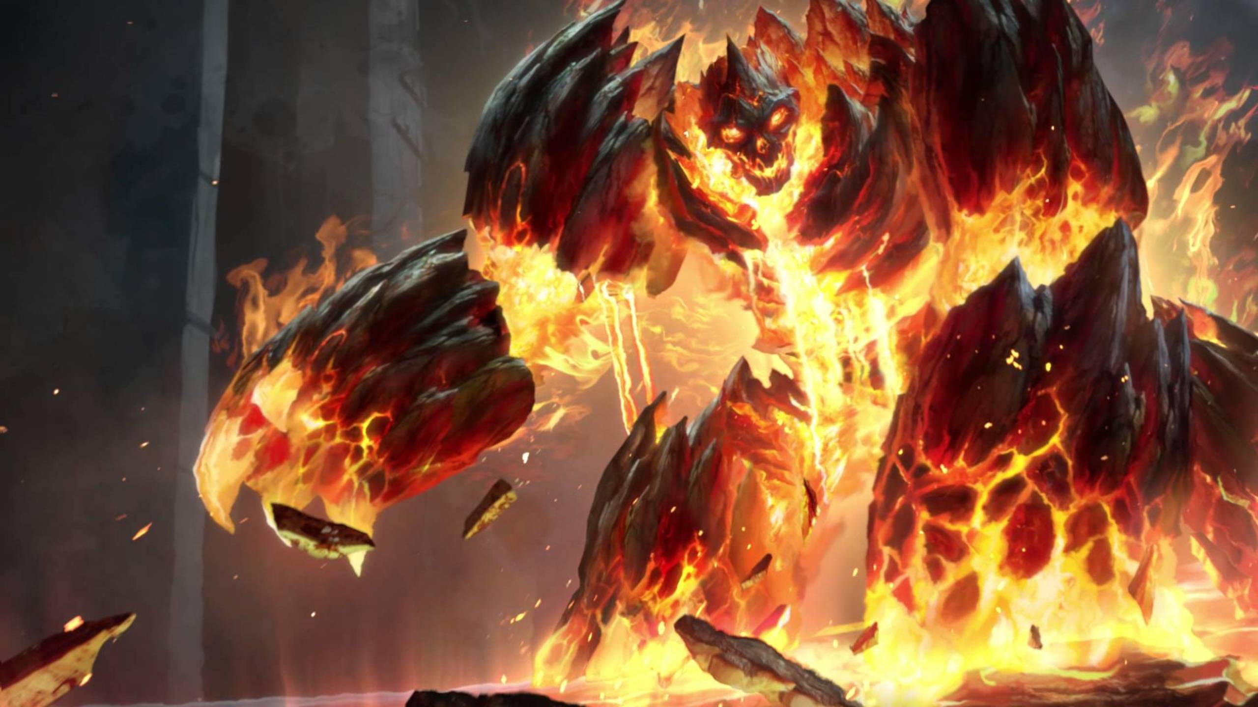 Magma Rager Wide Wallpaper - Titanes De Lava - 2560x1440 Wallpaper ...