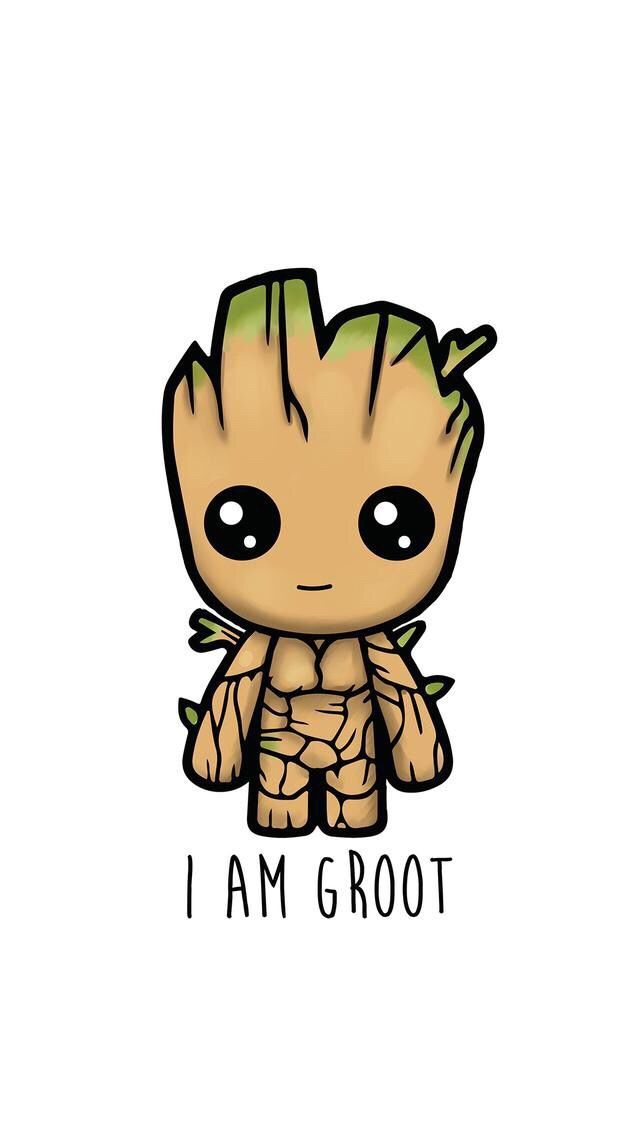 Marvel Baby Groot Chibi - 640x1136 Wallpaper - teahub.io