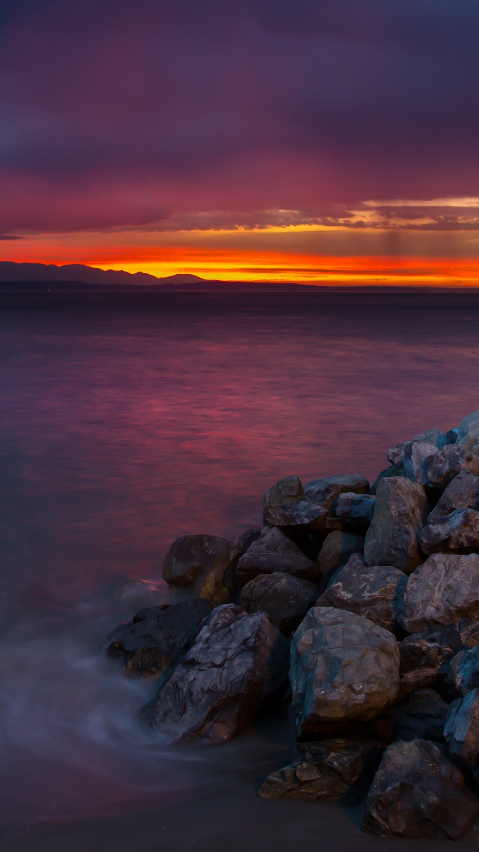 Alki Beach Sunset - 938x1668 Wallpaper - teahub.io