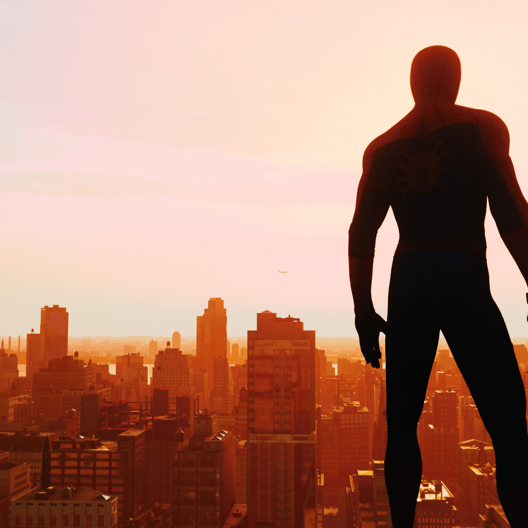 Spiderman Ps4 Wallpaper City - 2048x2048 Wallpaper - teahub.io