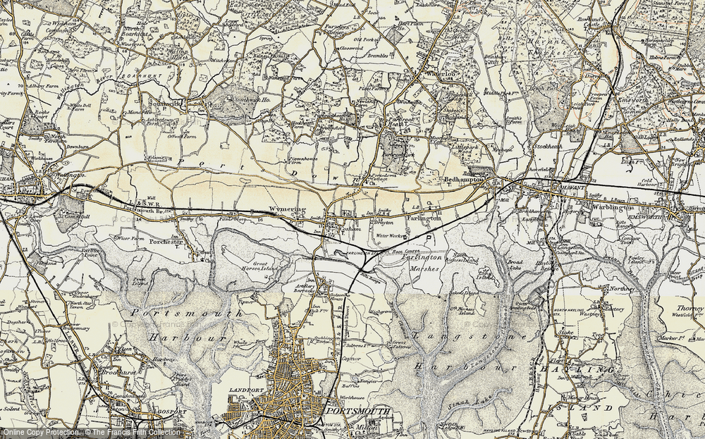 Old Map Of Cosham - 1000x623 Wallpaper - teahub.io