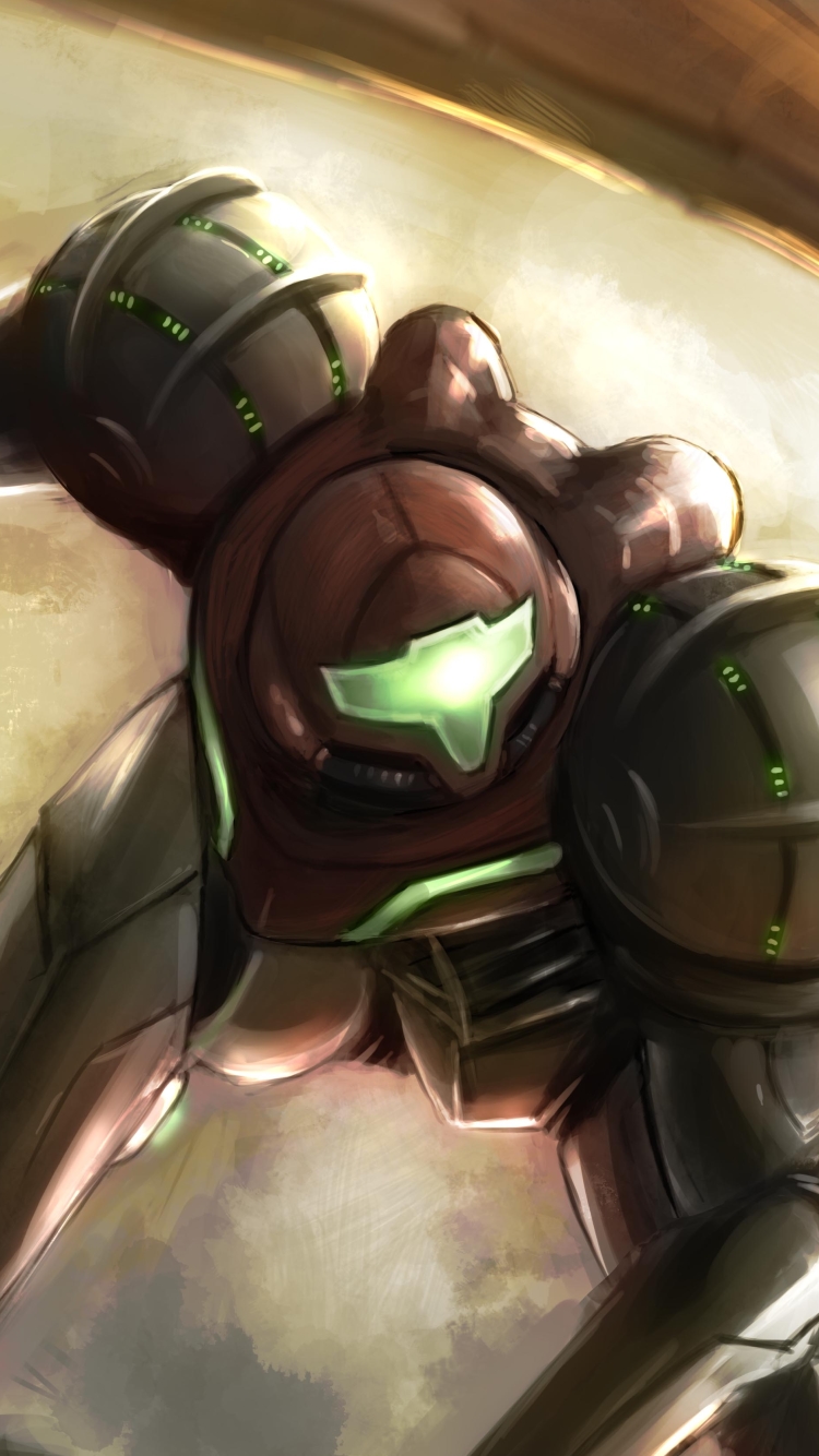 Samus Aran Vs Ridley - 750x1334 Wallpaper - teahub.io