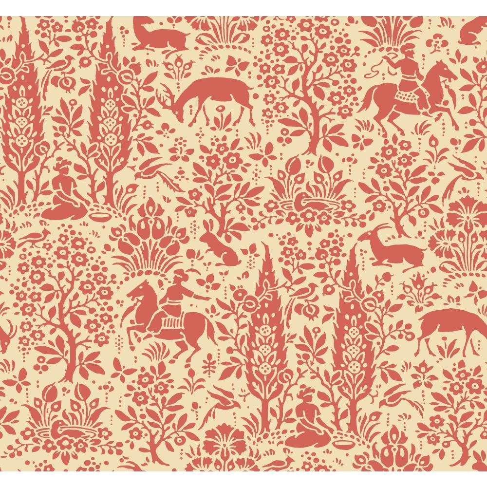 Red Toile Wall Paper - 1000x1000 Wallpaper - teahub.io