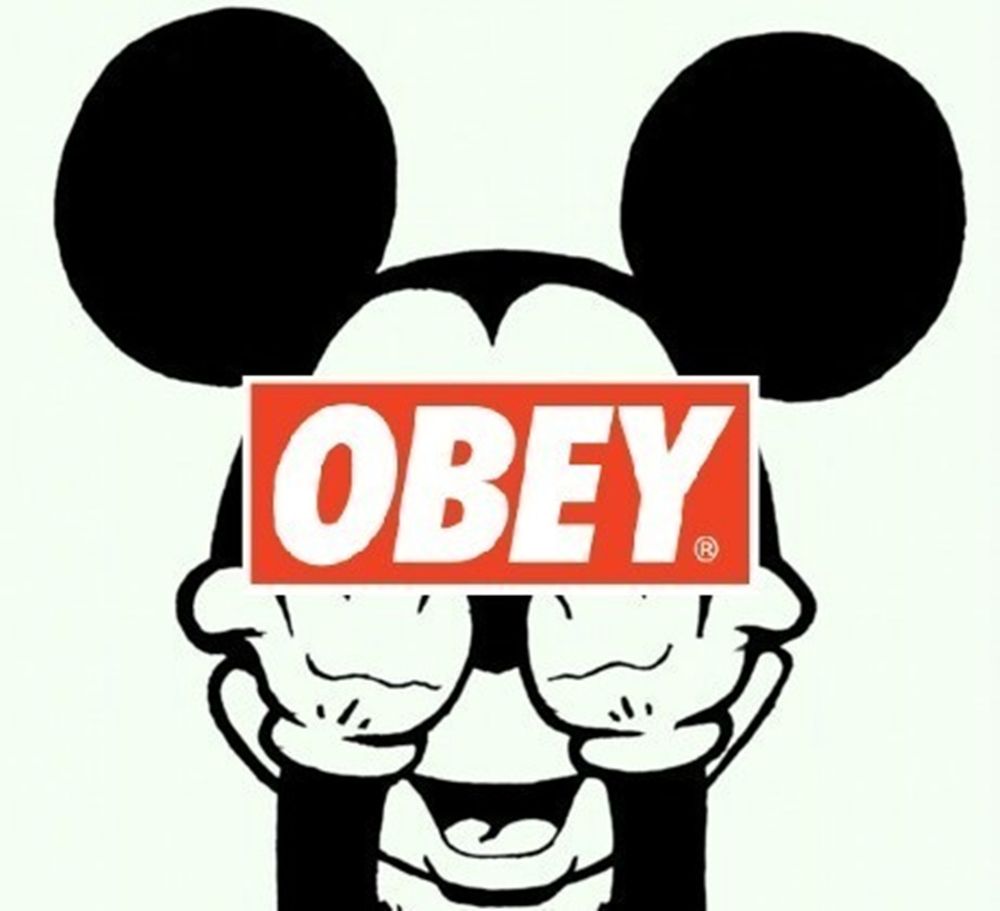 Tumblr Mfavxjdf8w1rjhi10o1 500 Large - Obey Mickey - 1000x911 Wallpaper - teahub.io
