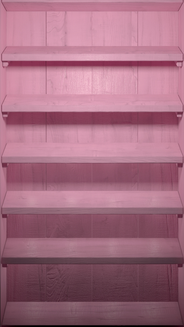 Pink Wood Shelves - Pink Shelves For Background - 640x1136 Wallpaper ...