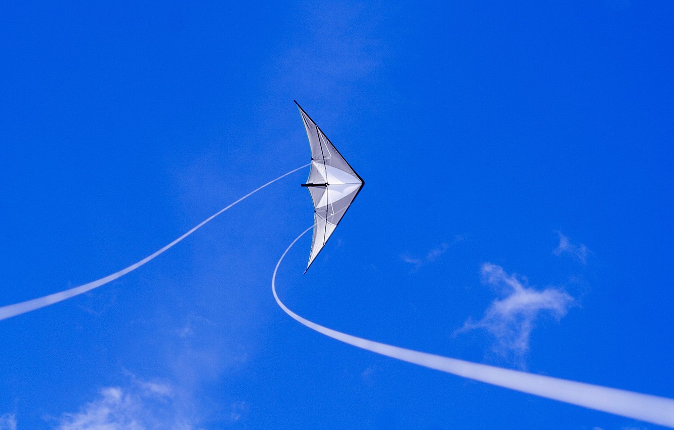 Photo Wallpaper The Sky, Blue, Kite - Kite With Blue Background ...