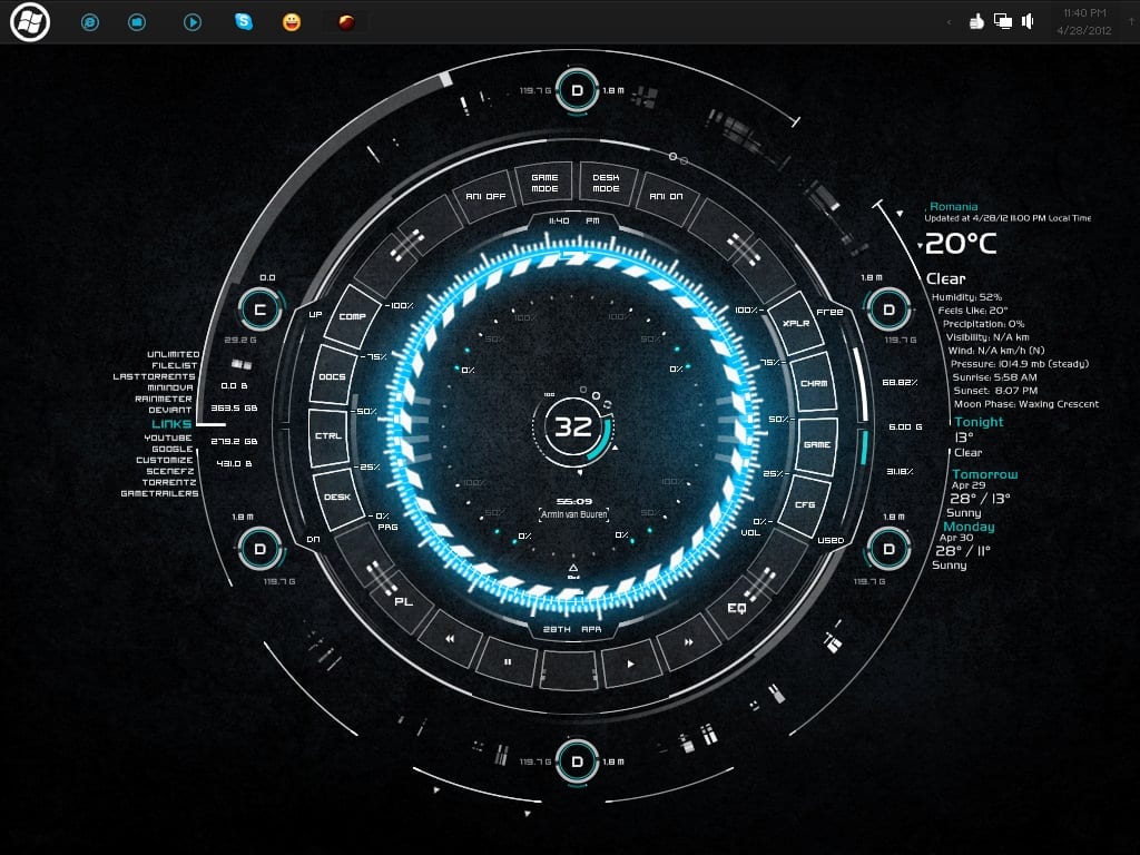 Rainmeter Hd Wallpaper