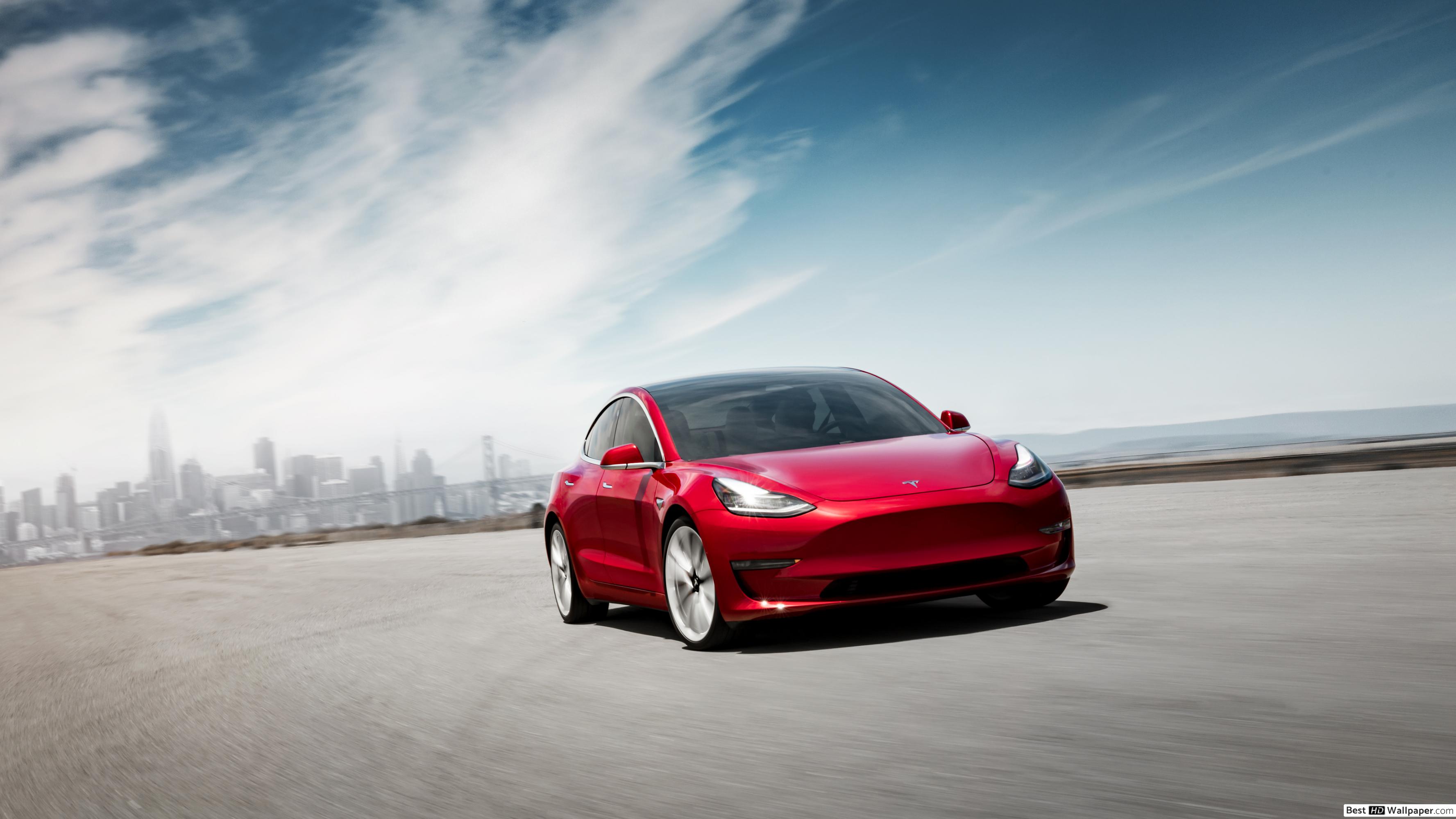 Tesla Model 3 4k - 3554x1999 Wallpaper - teahub.io