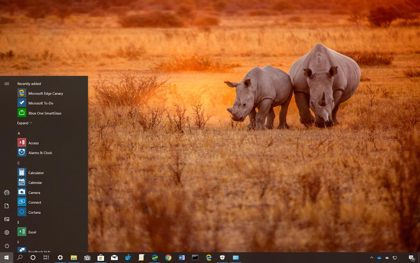 An African Safari Theme - Windows 10 World National Parks Theme ...