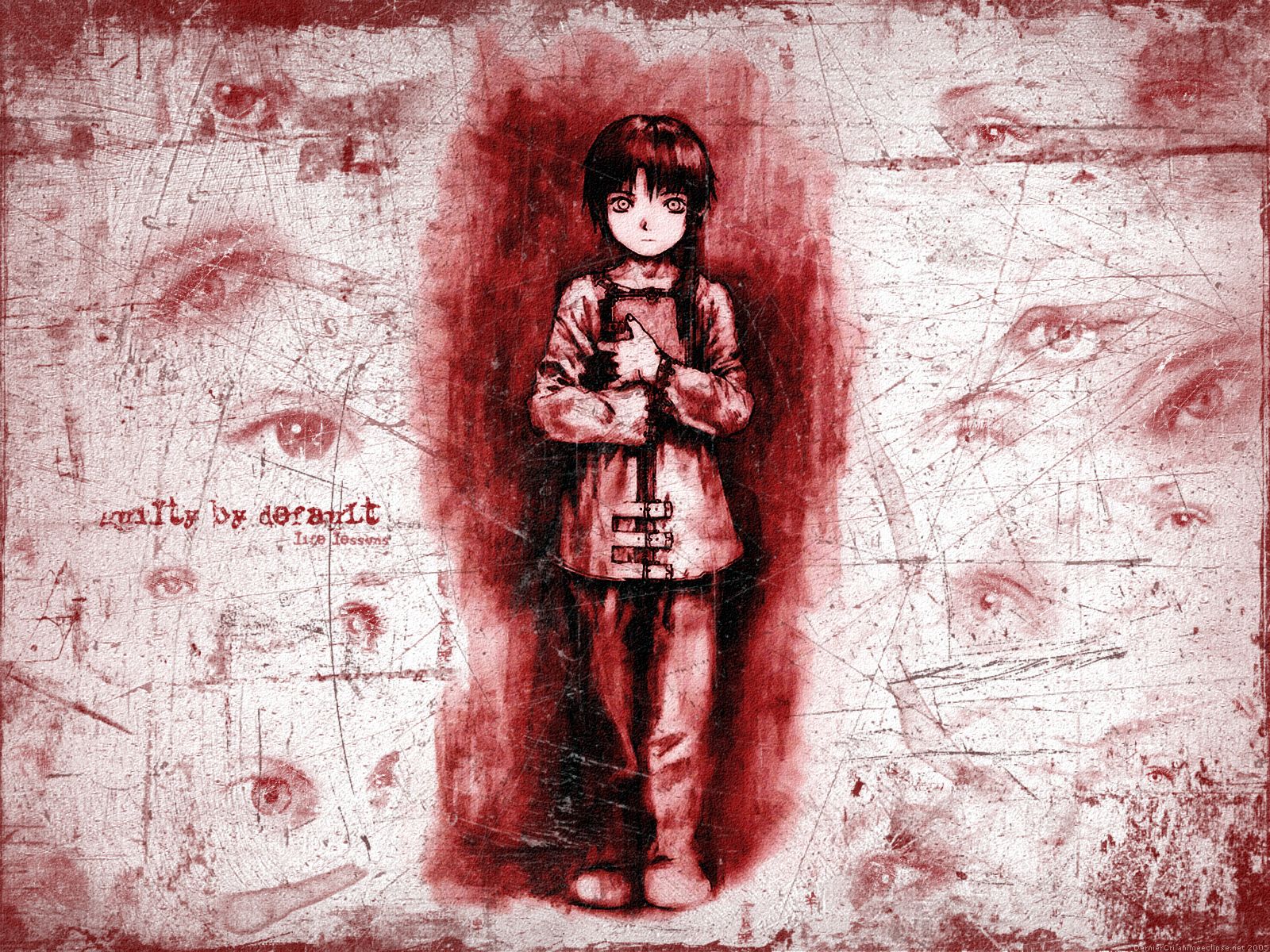 Serial Experiments Lain Character Design - 1600x1200 Wallpaper - teahub.io