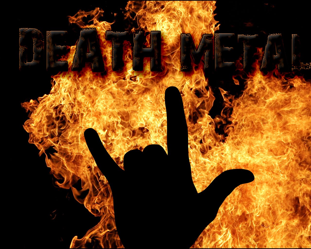 Heavy Metal Wallpaper Guitar On Fire - 1280x1024 Wallpaper - teahub.io