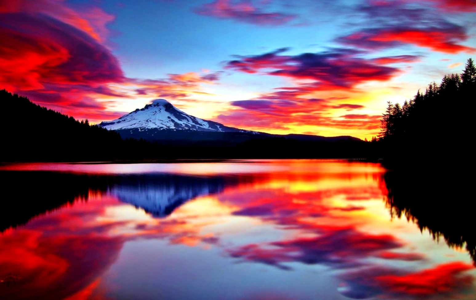 Cool Wallpapers Mr Wall Papers - Sunrise Over Mt Hood - 1547x978 ...