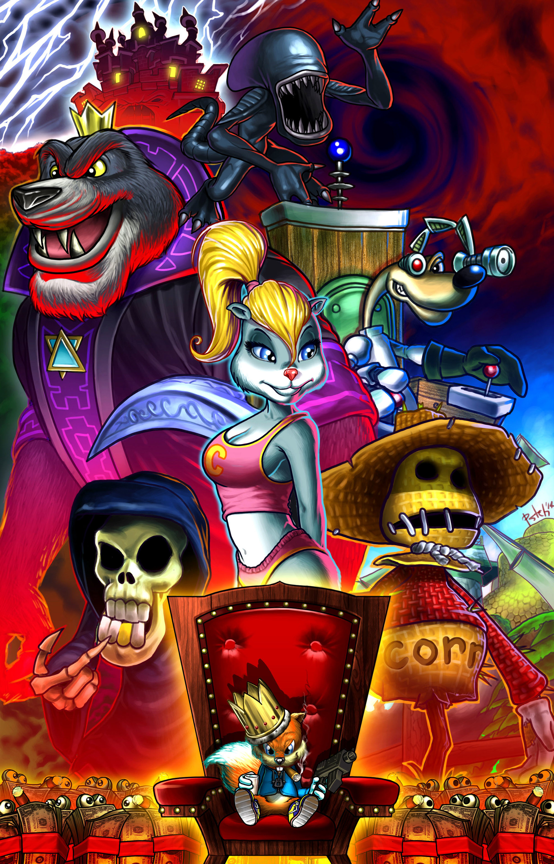 Conkers Bad Fur Day Game - Conker Bad Fur Day Art - 1920x2993 Wallpaper ... Conkers Bad Fur Day Game - Conker Bad Fur Day Art - 1920x2993 Wallpaper ...