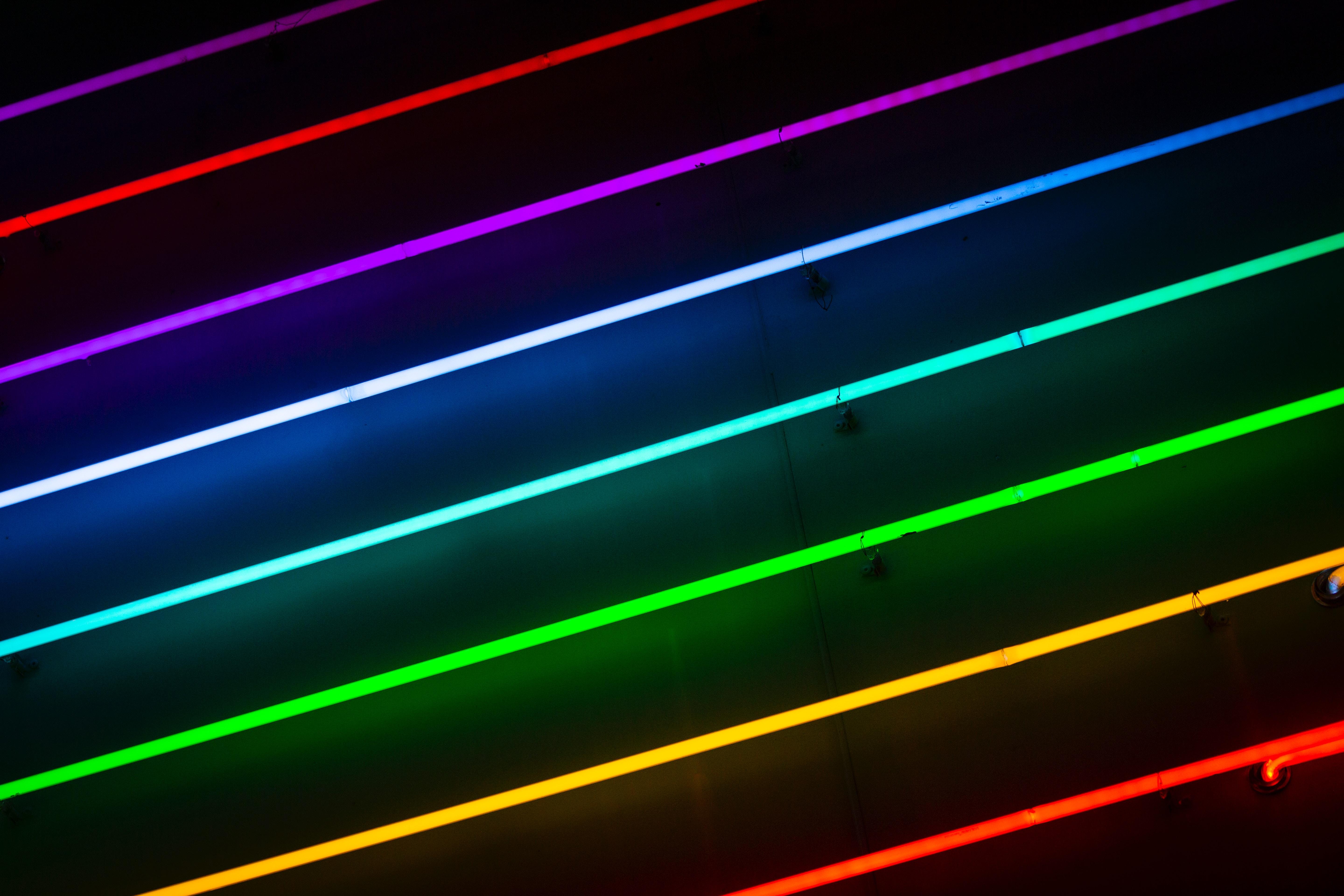 Download Lines, Neon, Colorful, Light, Glow - Neon Lines Png - Teahub.io