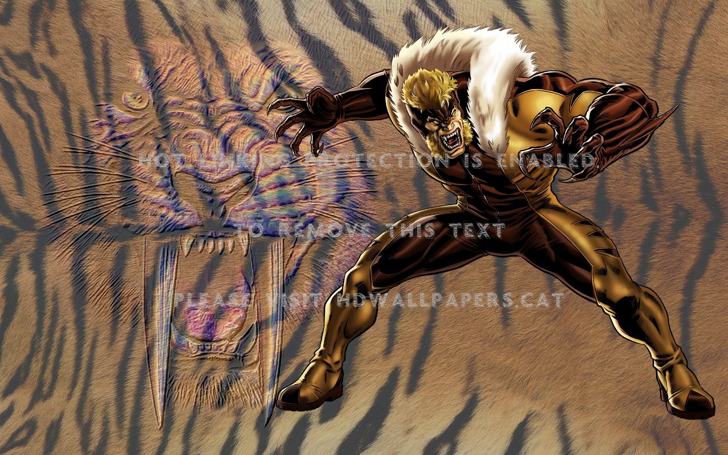 Marvel Sabertooth Tiger Anime - Sabretooth Marvel - 1440x900 Wallpaper ...