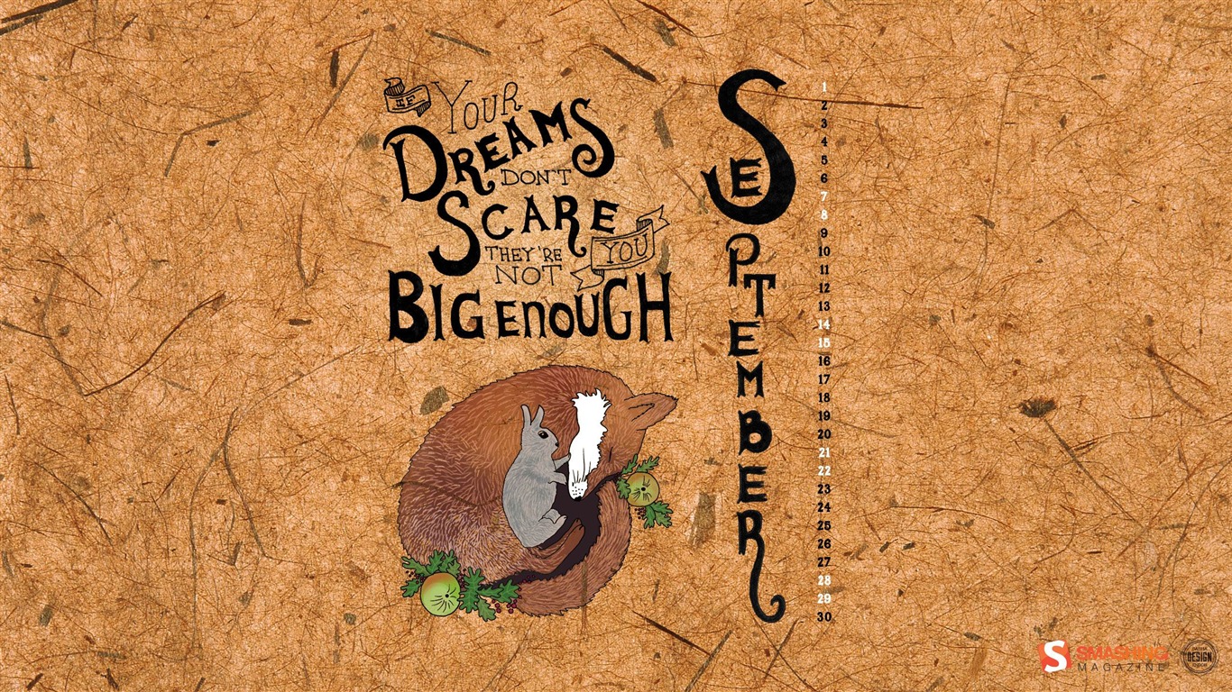 Dream Big-september 2013 Calendar Wallpaper2013 - Wallpaper - 1366x768 ...