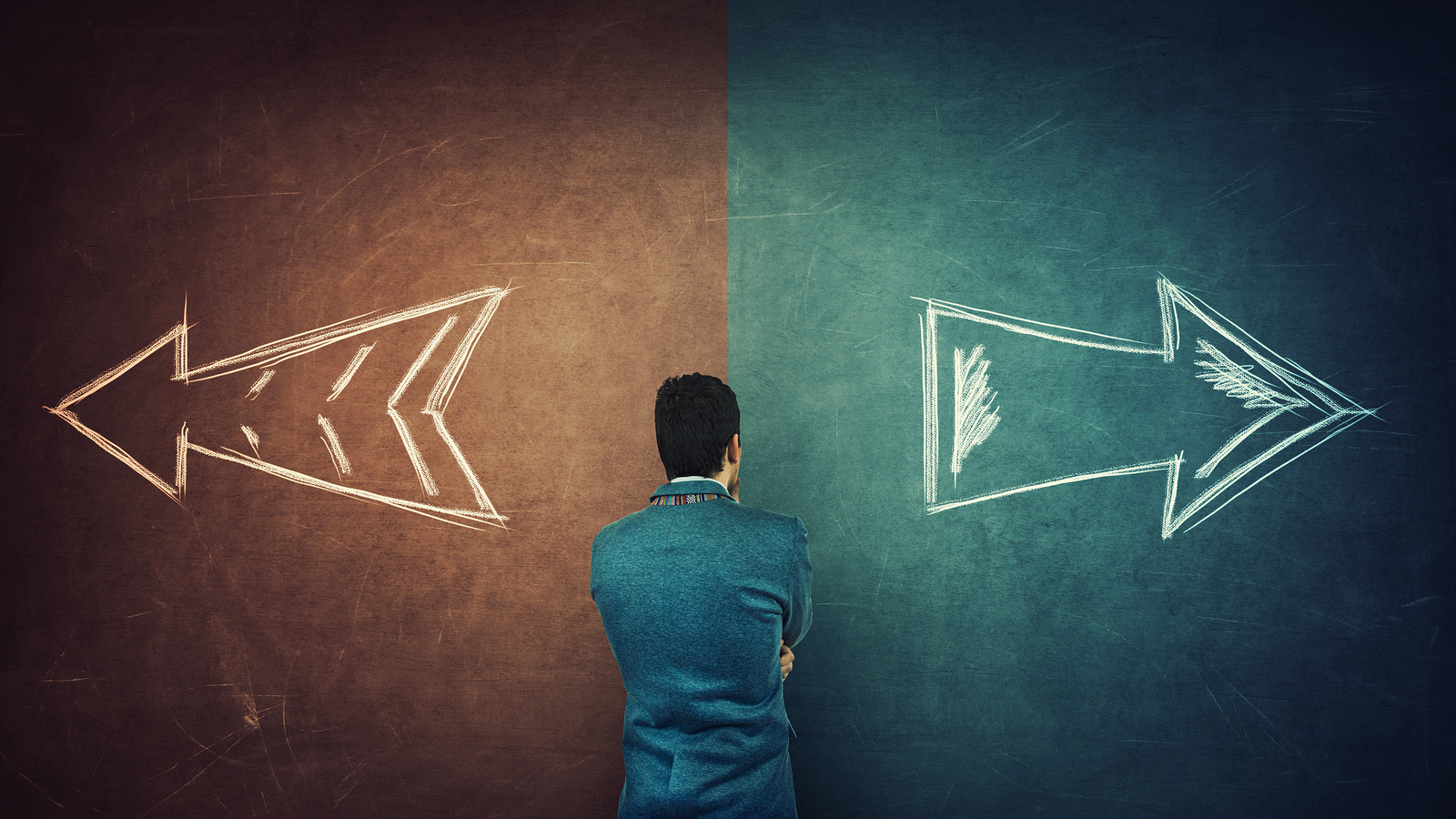 Split Between Two Ways Illustration - 1600x900 Wallpaper - teahub.io