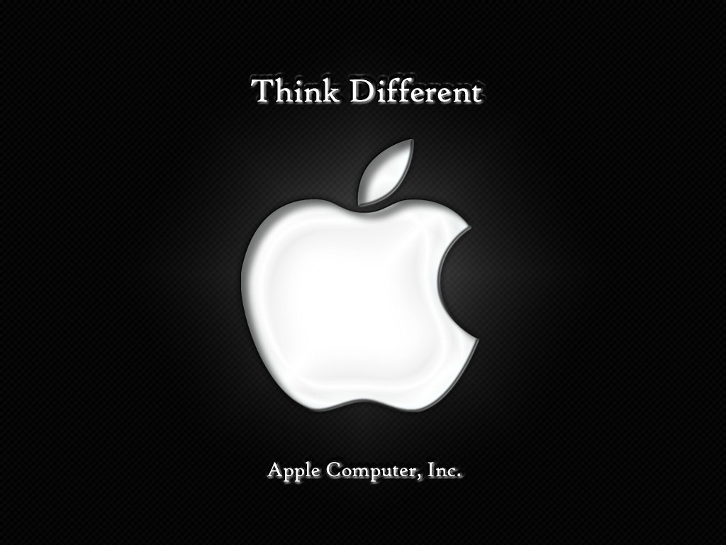 Apple1 - Think Different Apple Logos Hd - 1024x768 Wallpaper - teahub.io