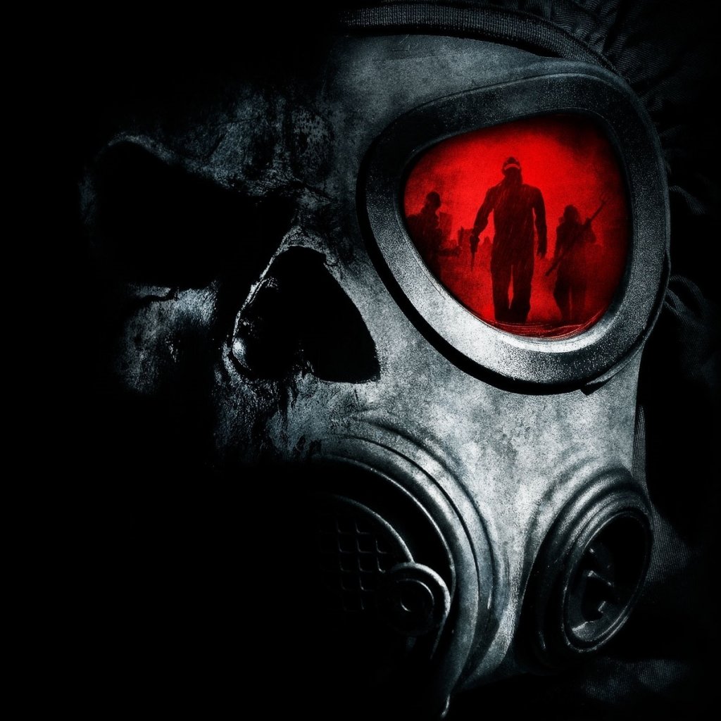 Red Gas Mask Background - 1024x1024 Wallpaper - teahub.io