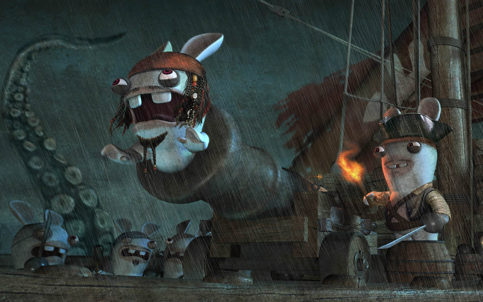 Pirate Cannon Ball - Raving Rabbids Pirate - 1920x1200 Wallpaper ...