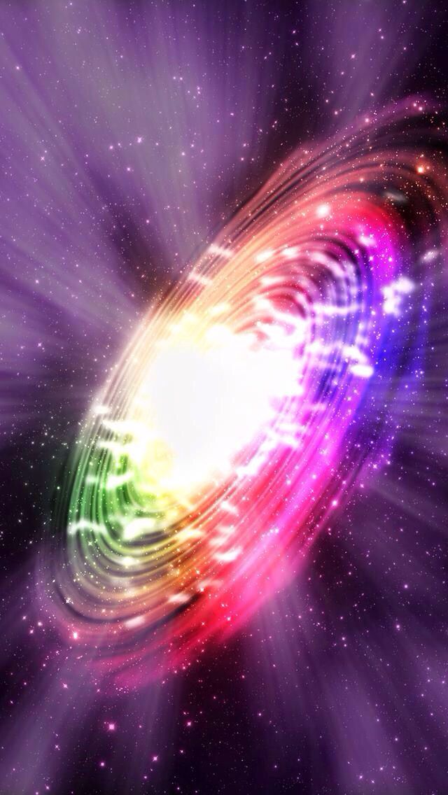 Rainbow Void - 640x1136 Wallpaper - teahub.io